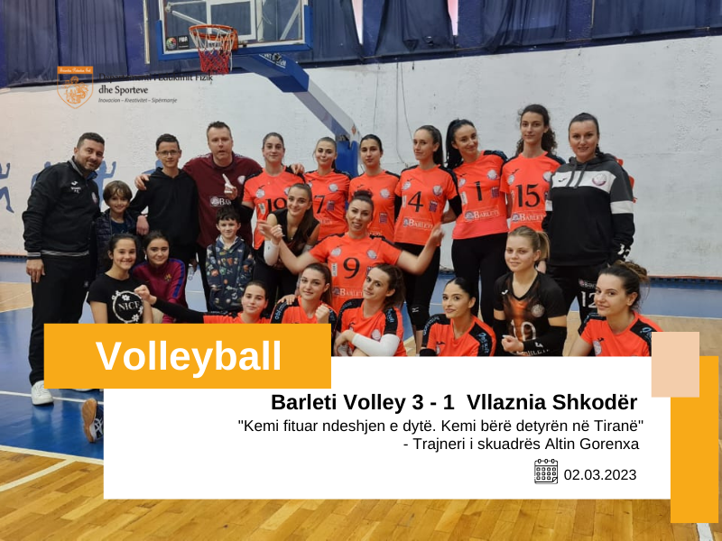 Barleti Volley fiton ndeshjen e dytë - Universiteti "Barleti"